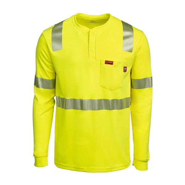 Class 2 7oz. FR Hi-Vis Henley Shirt