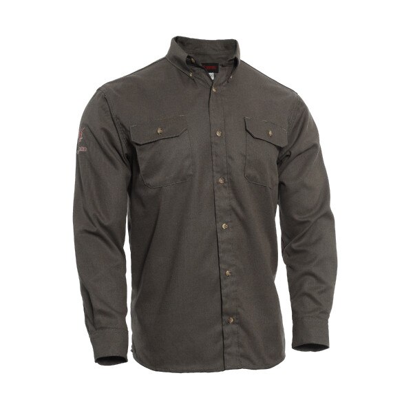 DRIFIRE 8 Cal FR TECGEN Work Shirt in Gray