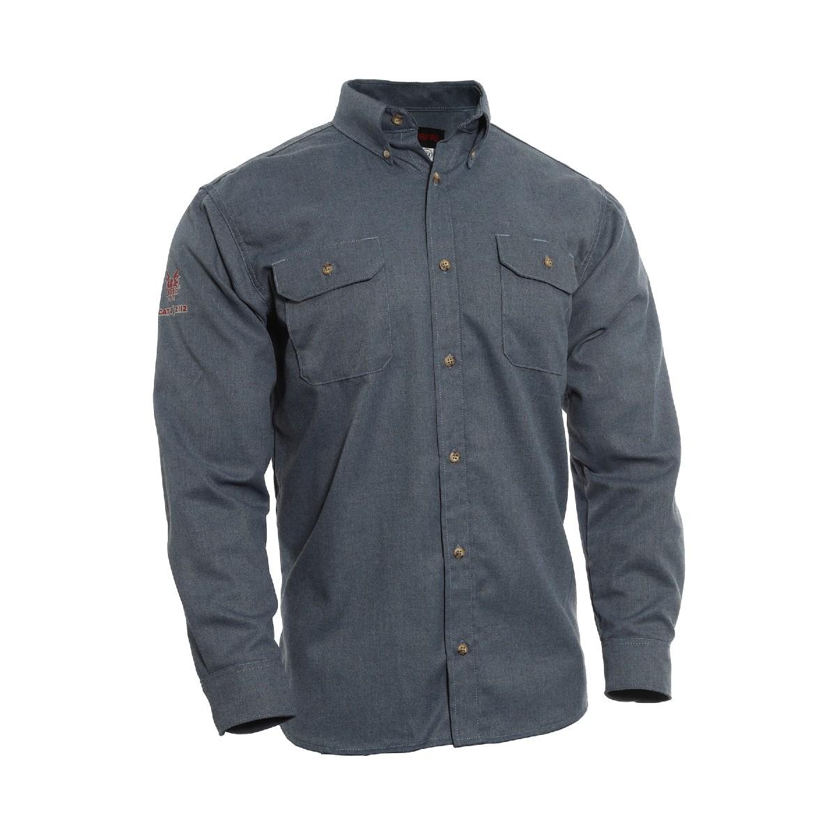 DRIFIRE 8 Cal FR TECGEN Work Shirt in Light Blue