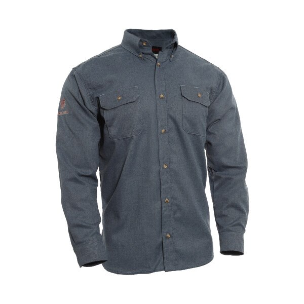 DRIFIRE 8 Cal FR TECGEN Work Shirt in Light Blue