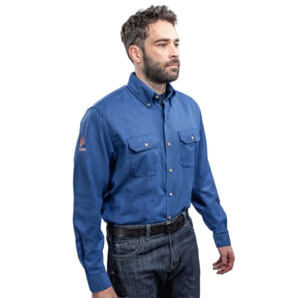 DRIFIRE 8 Cal FR TECGEN Work Shirt in Royal Blue