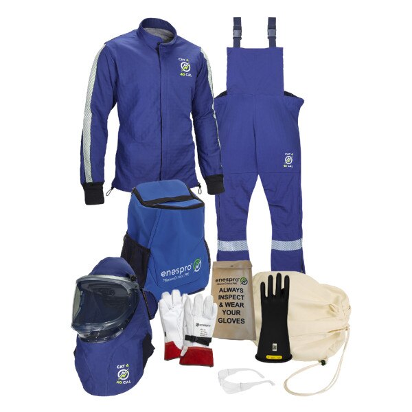 Enespro AGP 40 Cal Arc Flash Kit with Lift Front Hood WITH Fans AND Gloves