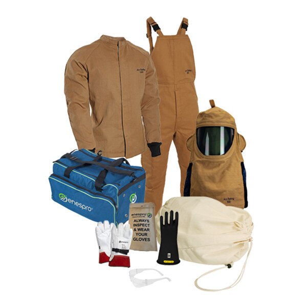 Enespro ArcGuard 100 Cal Arc Flash Kit WITH Crossvent Hood AND Gloves