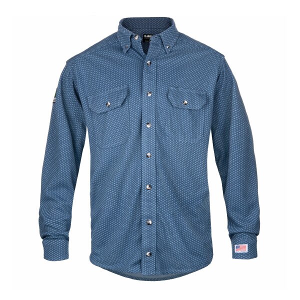 High Performance FR Diamond Knit Button-Up Shirt