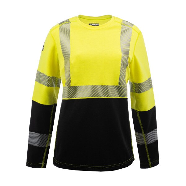 Women's High Performance FR Long Sleeve Knit Color Block Crew